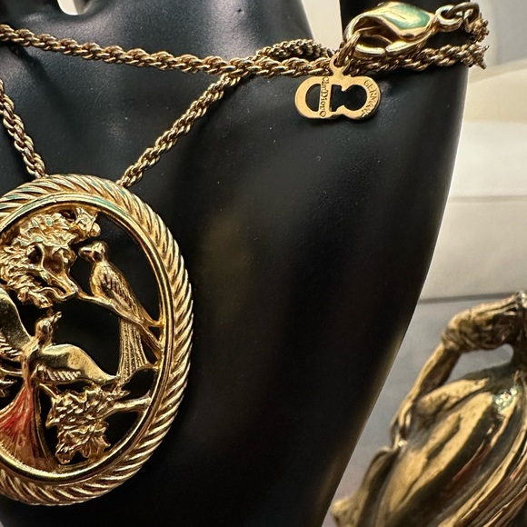 Dior | Jewelry | Christian Dior Birds Necklace With Coa | Poshmark
